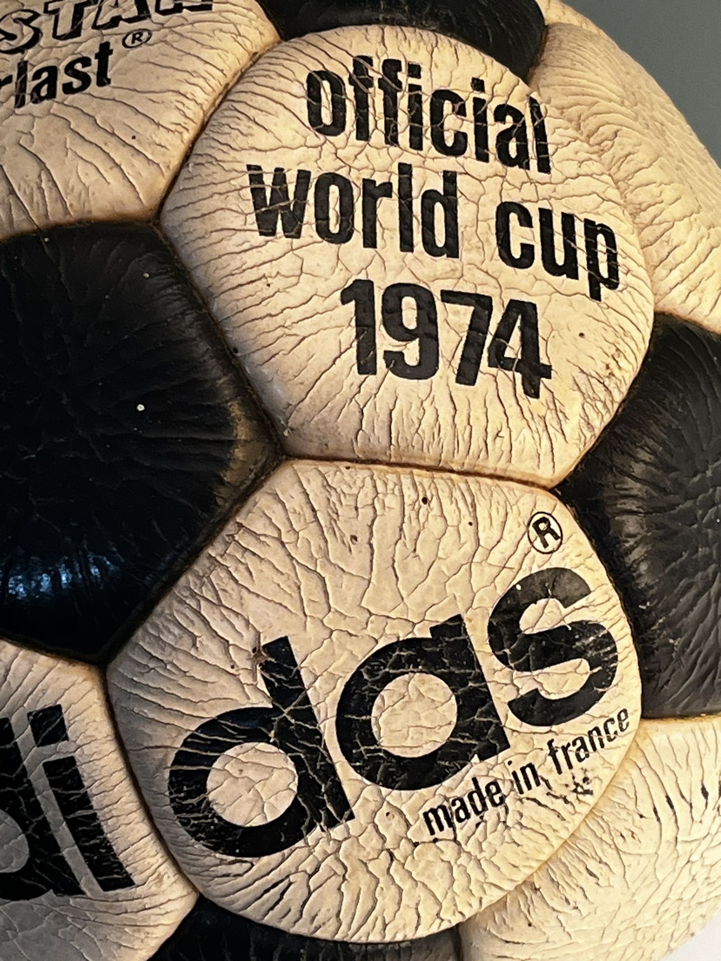 Original Adidas, 1974 World Cup, Soccer Ball, Germany, France Durlast ...