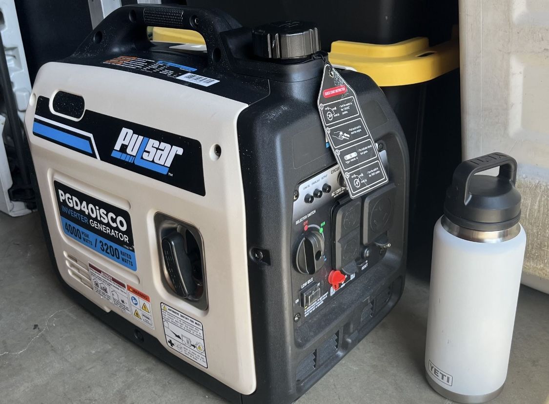Pulsar 4000W Super Quiet Inverter Gasoline Powered Generator with ...