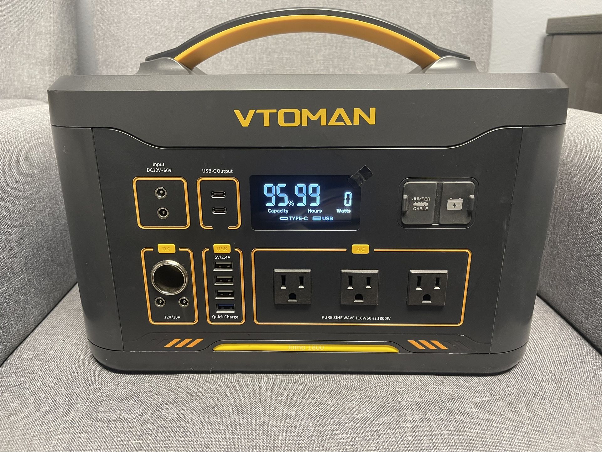 1800w Electric Generator Power Station Solar & 120v Outlet for Sale in ...