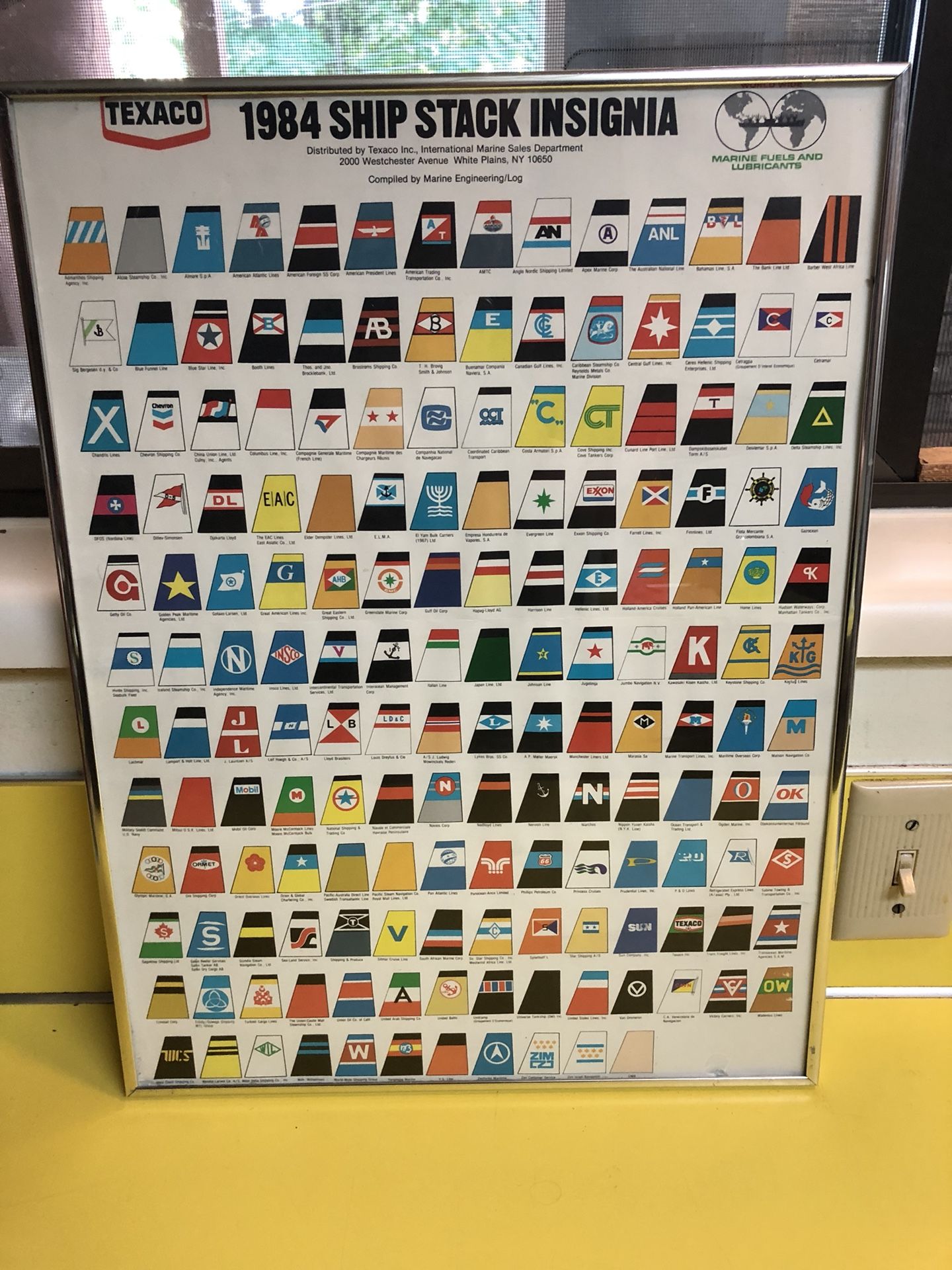 Texico 1984 ship stack insignia framed print for Sale in Bellevue, WA ...