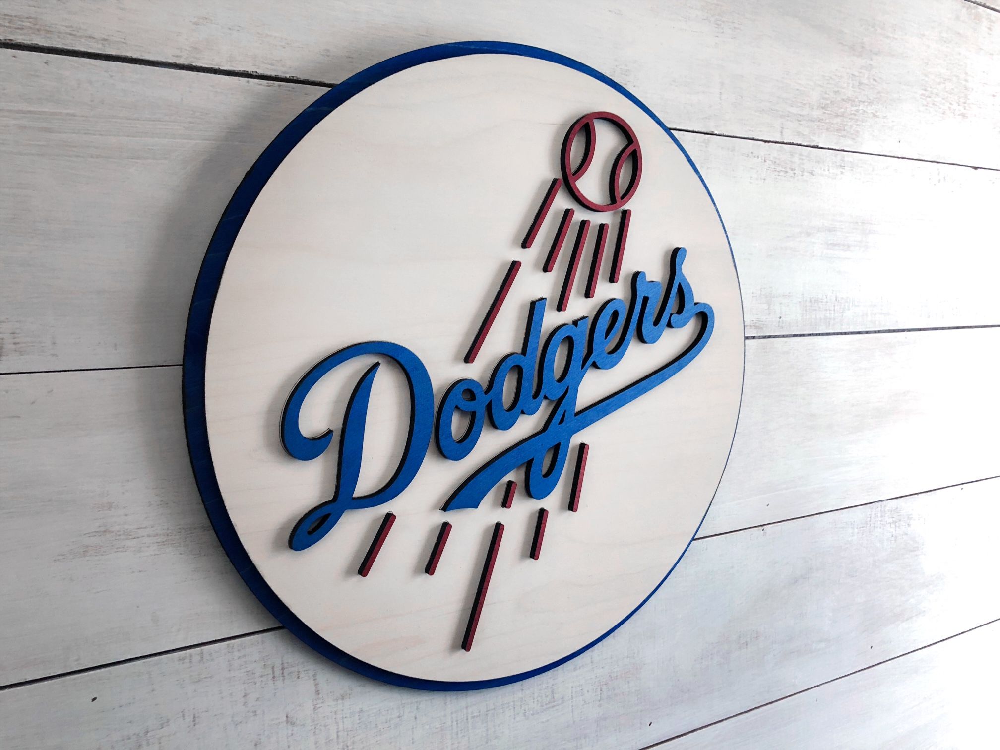 Dodgers 3D Maple Wood Sign for Sale in Los Angeles, CA - OfferUp