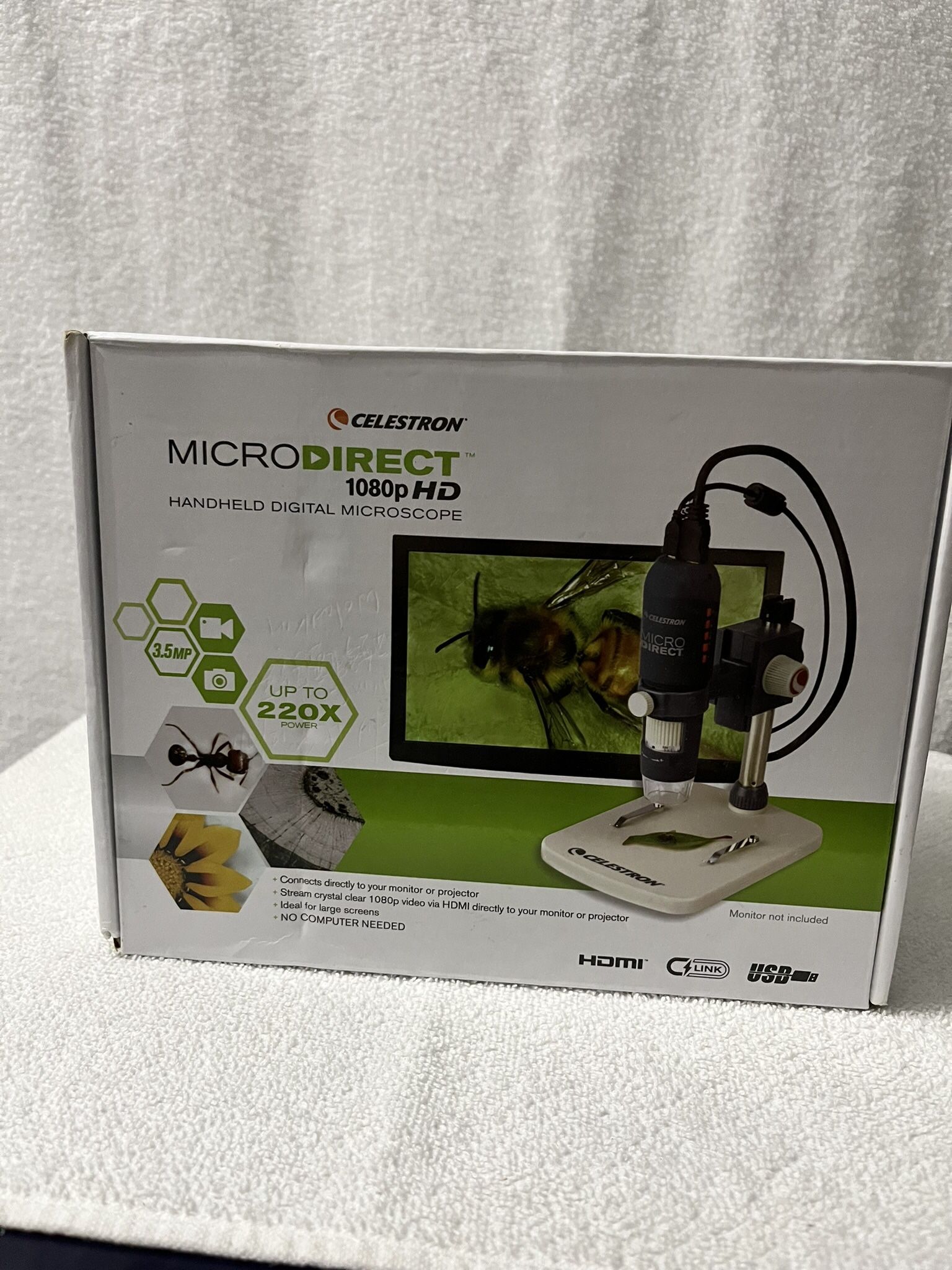 Digital Microscope/ Made By Clestron/ Micro Direct 1080P/ Hand Held ...