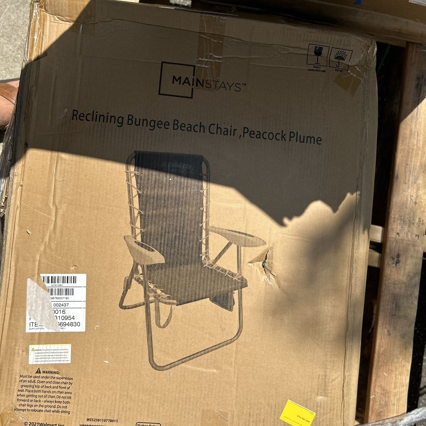 Mainstays reclining bungee chair store