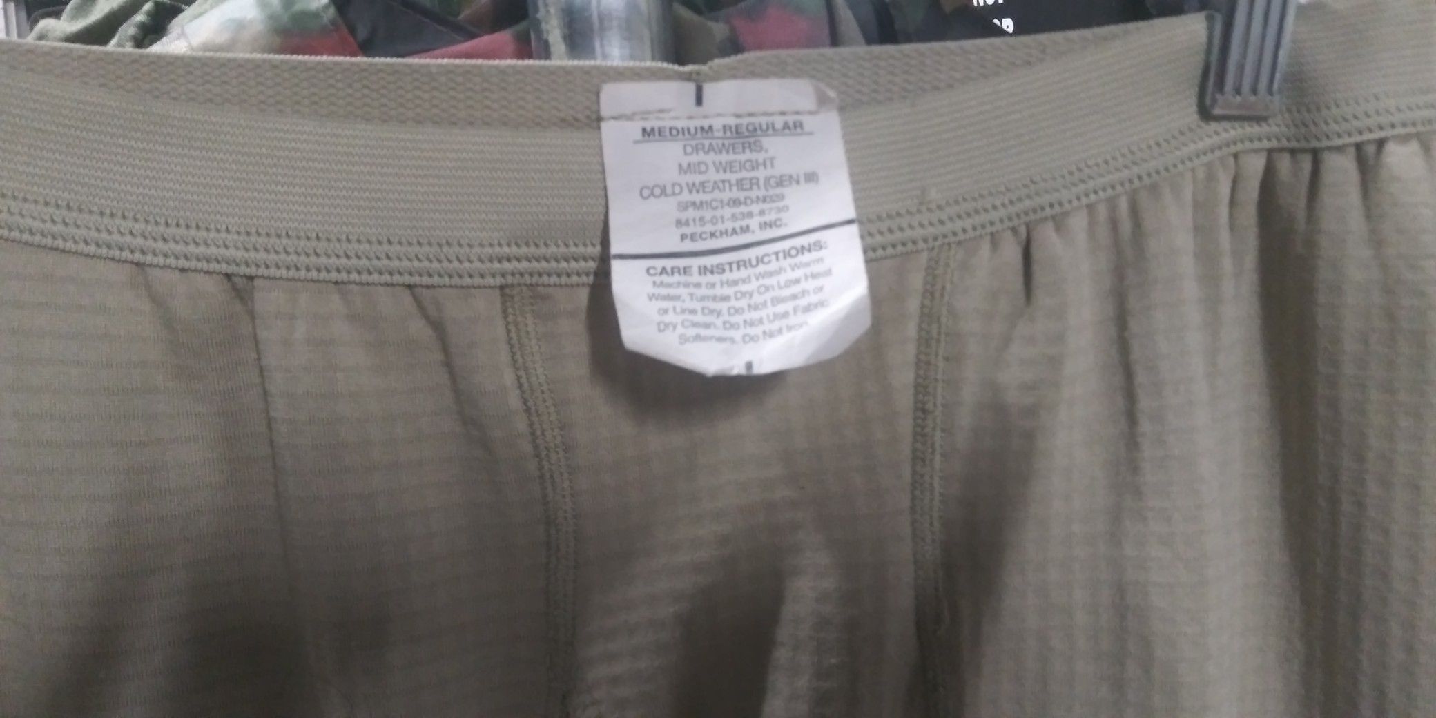 Military Issue - Polartec Gen III Mid Weight Cold Weather Waffle Grid ...