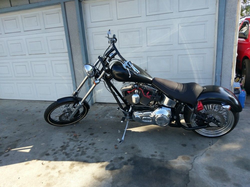 Chopper Harley Davidson motor 88B Baker transmission 6 speed parts for ...