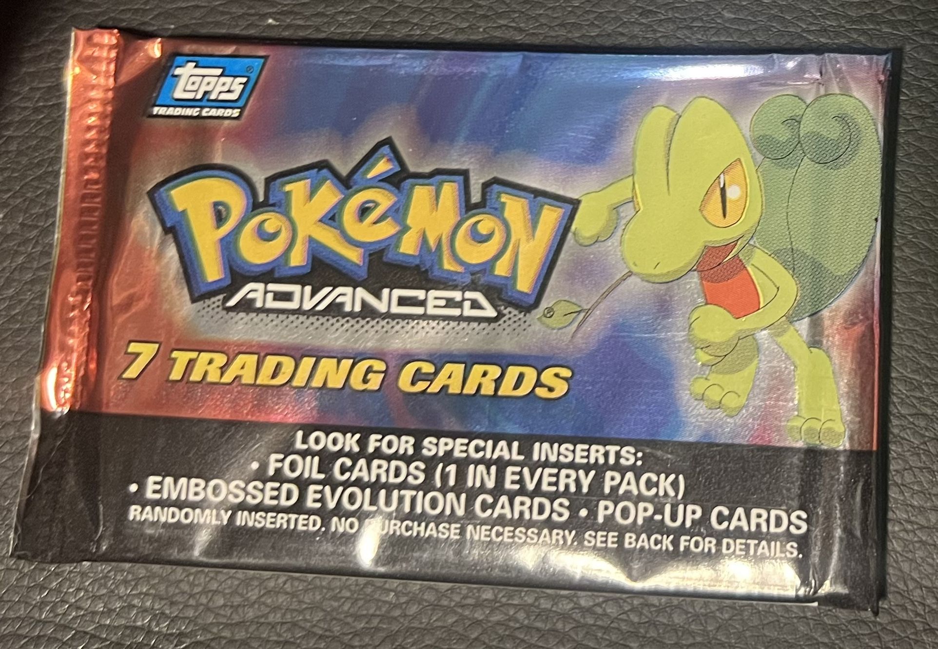 Topps Pokemon Advanced Factory Sealed Booster Pack Treecko Artwork ...