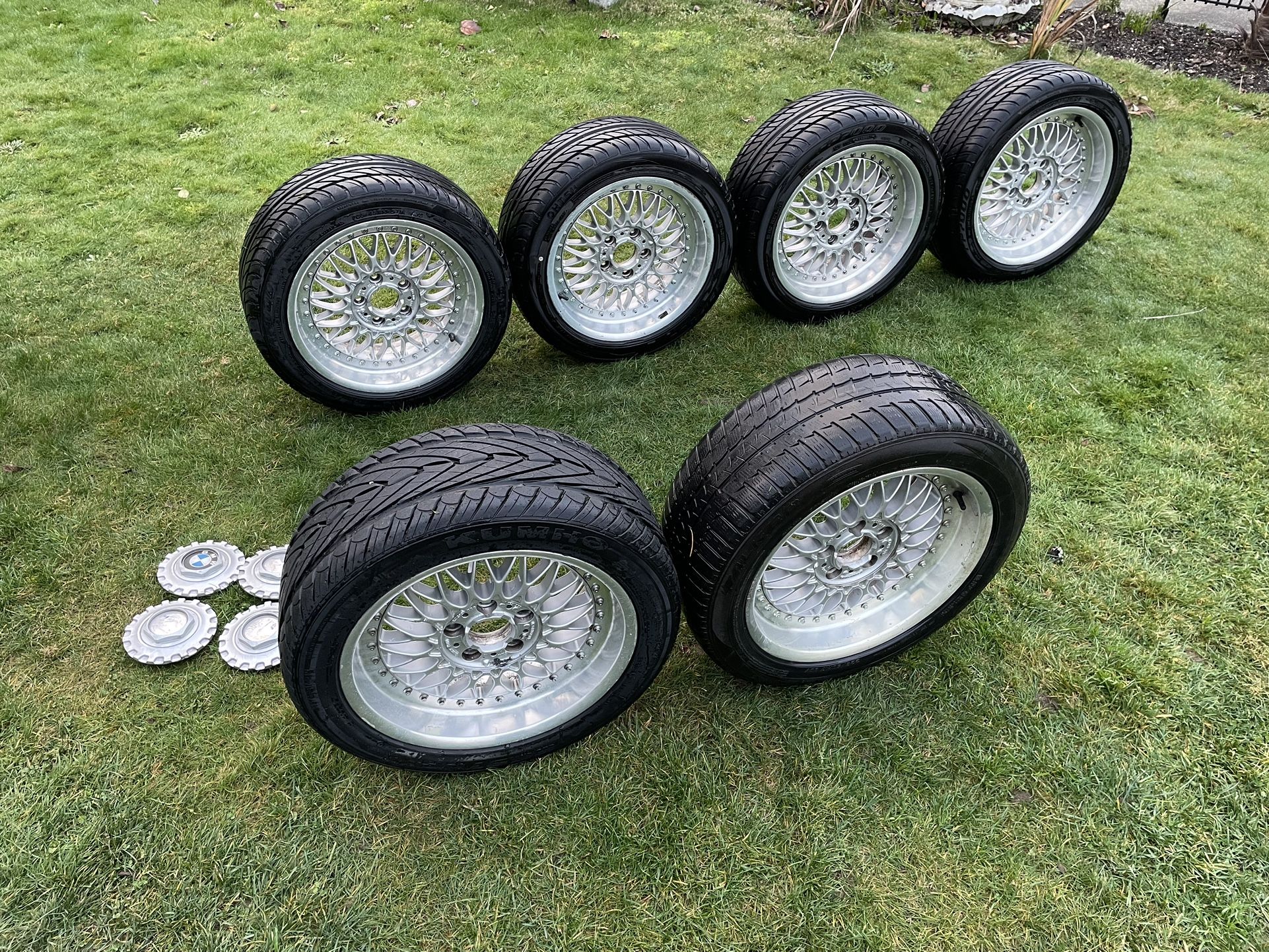BBS Rc090 Style 5s 17x8+20 5x120 Wheels for Sale in Marysville, WA ...