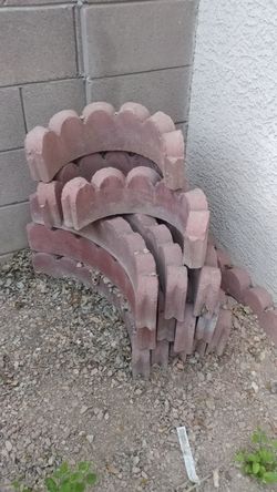 Curved Scallop Edging Stone