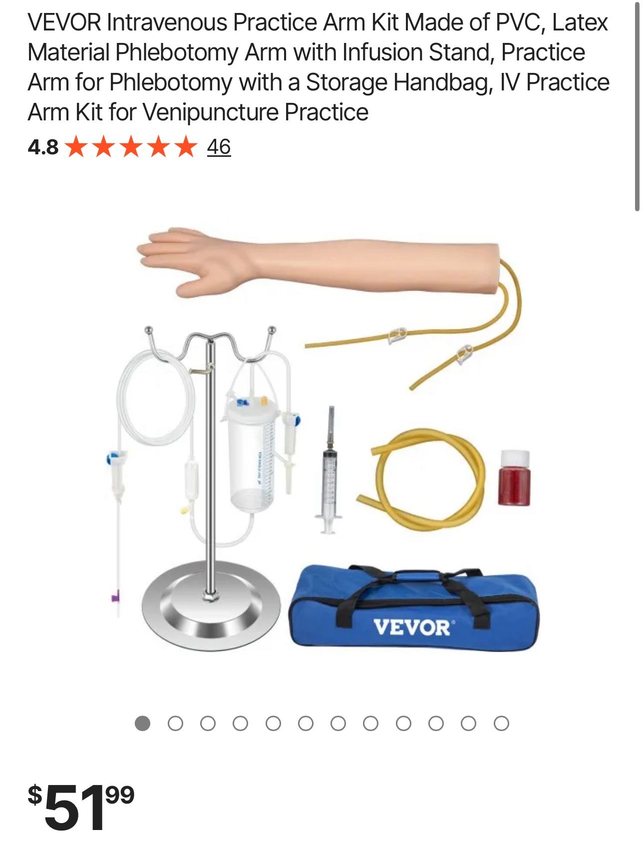VEVOR Intravenous Practice Arm Kit Made of PVC for Sale in Chicago, IL ...