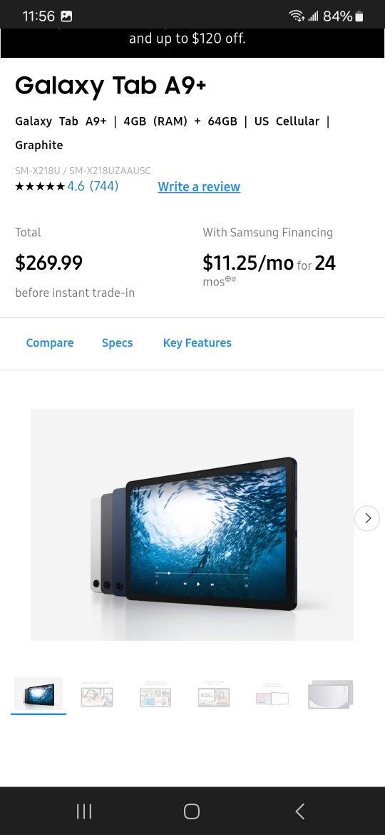 Samsung A9+ 5g Have 2 Brand New Tablets In Box for Sale in Farmers ...