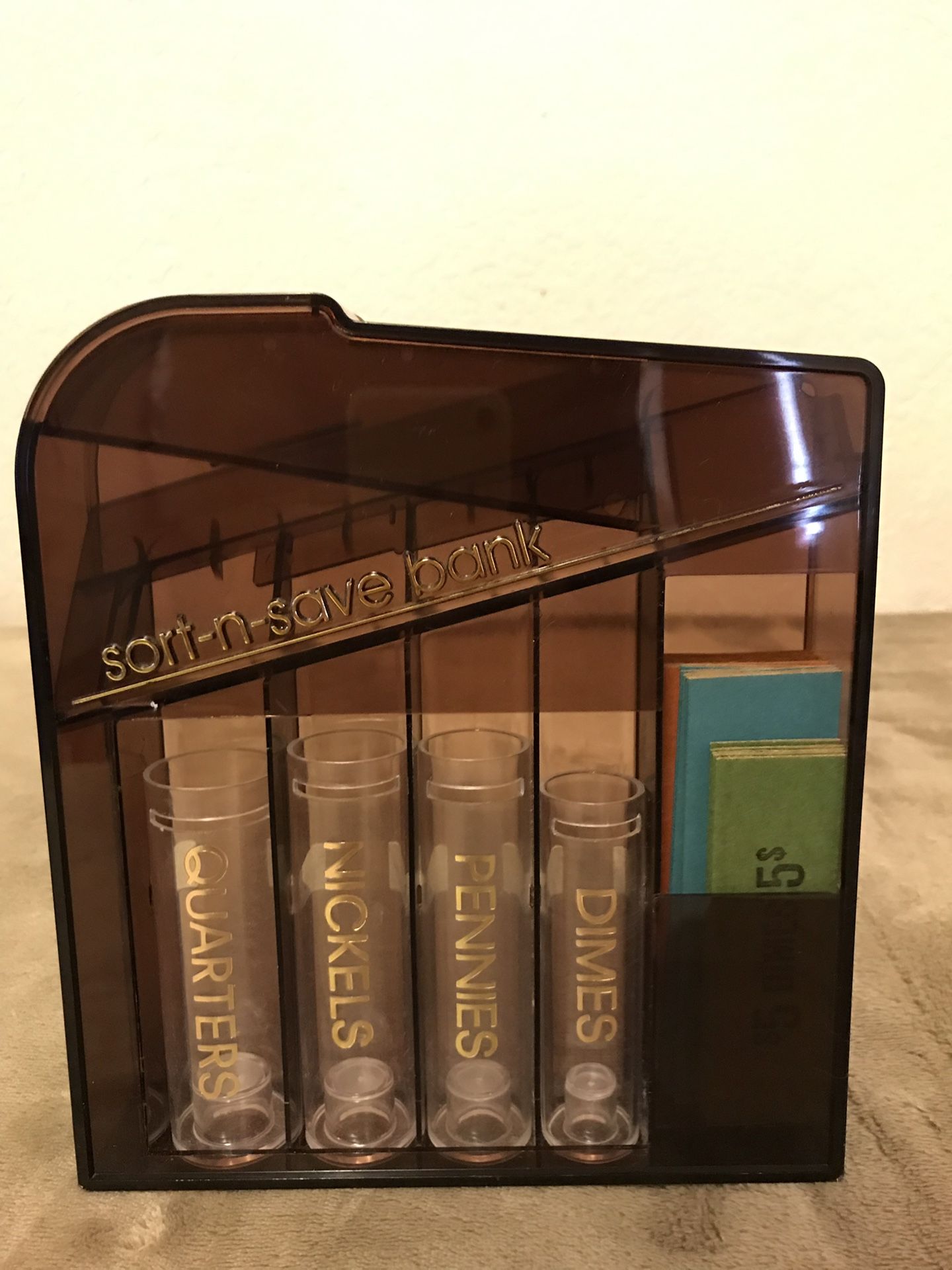 RARE! Vintage Sort-N-Save Bank Coin Sorter Collector Counter Saver ...