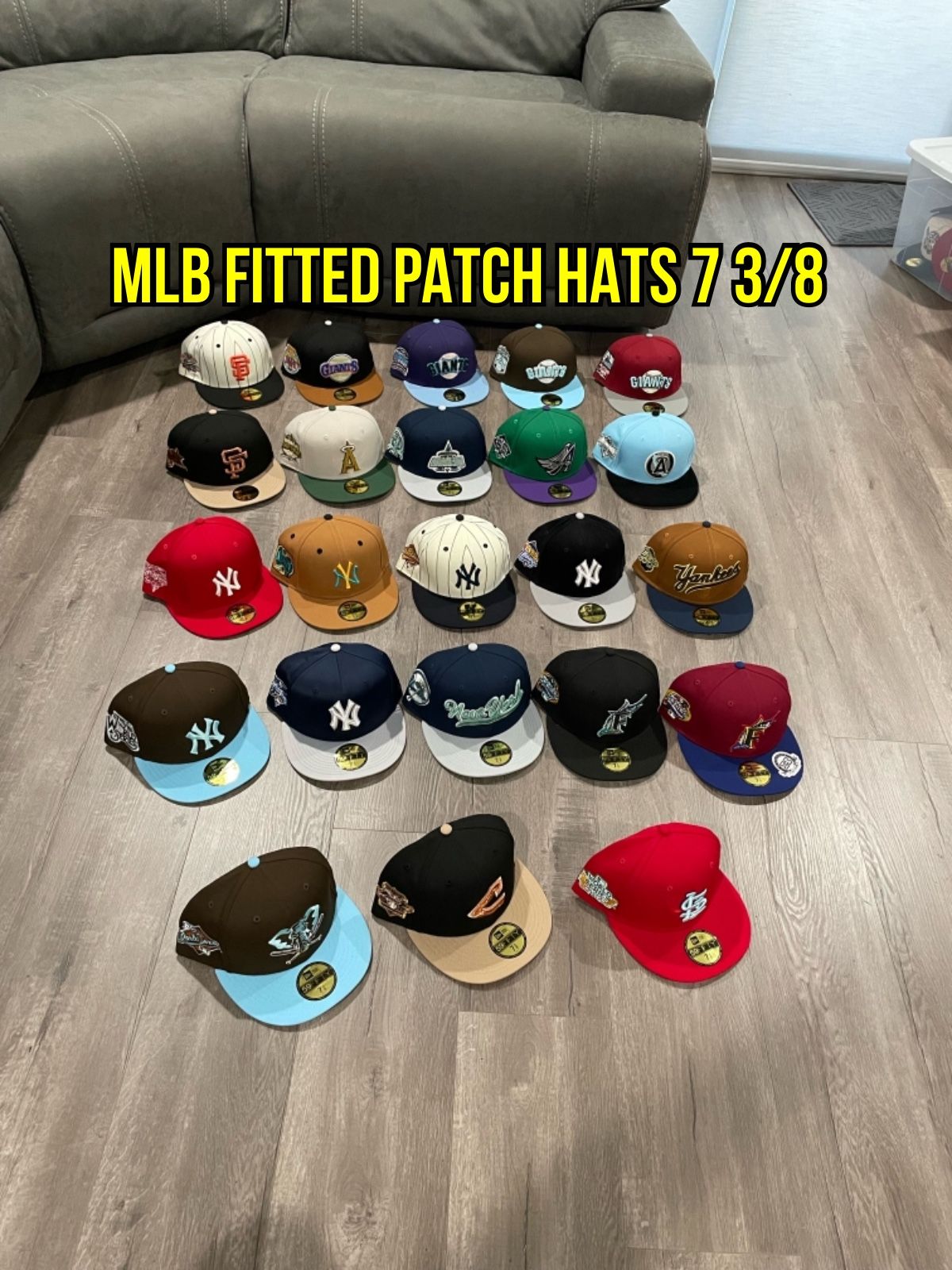 MLB New Era Patch UV 59fifty Fitted Hats Size 7 3/8 for Sale in City Of ...