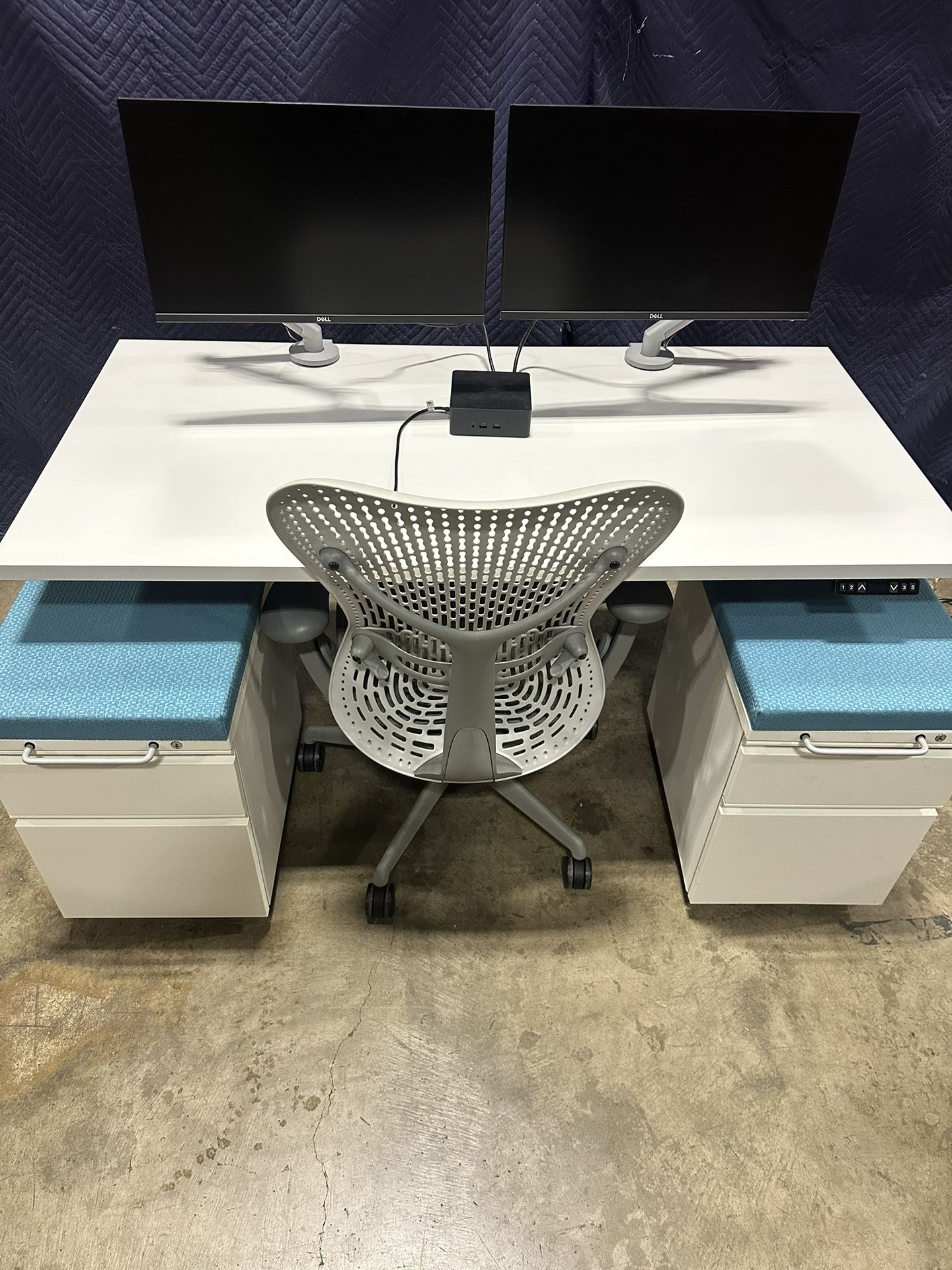 JRB Studio/ Herman Miller 60” Standing Desks! Electric Height ...