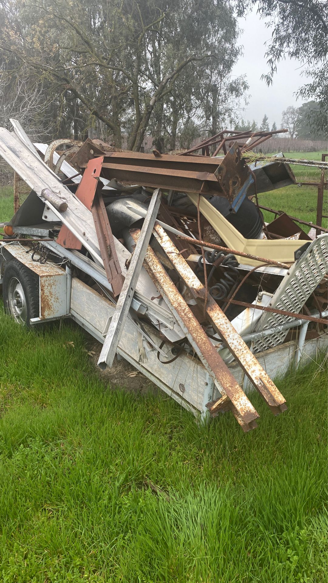 Trailer with scrap metal for Sale in Stockton, CA - OfferUp