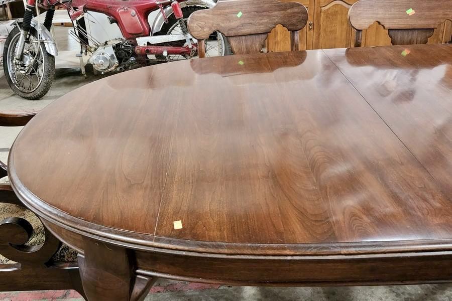 Beautiful Cherry Dining Set With Eight Chairs - Delivery Available for ...