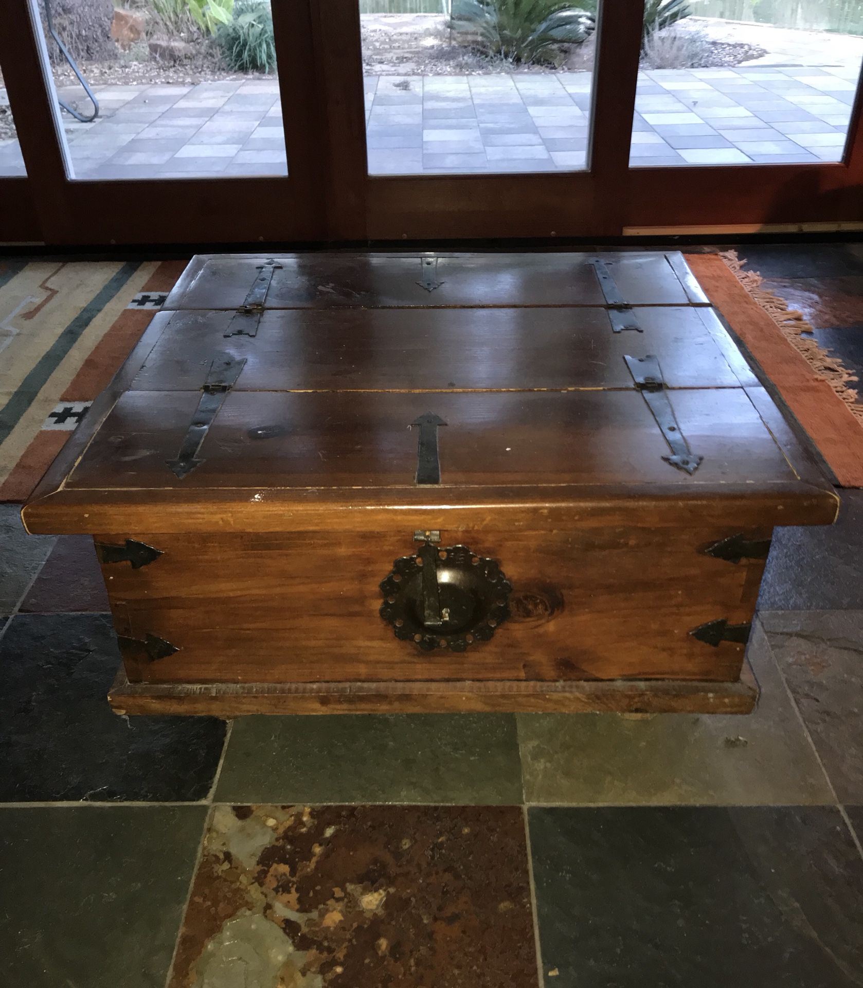 Wood chest, coffee table, storage chest- Make offer! for Sale in San ...