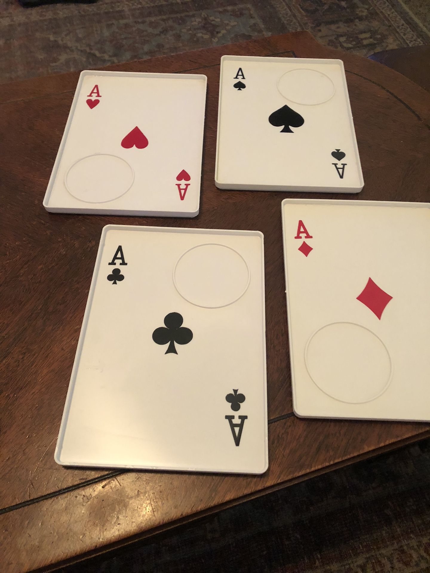 Aces high; Super Cool Vintage 1970s Plastic Ace Snack and Drink Trays ...