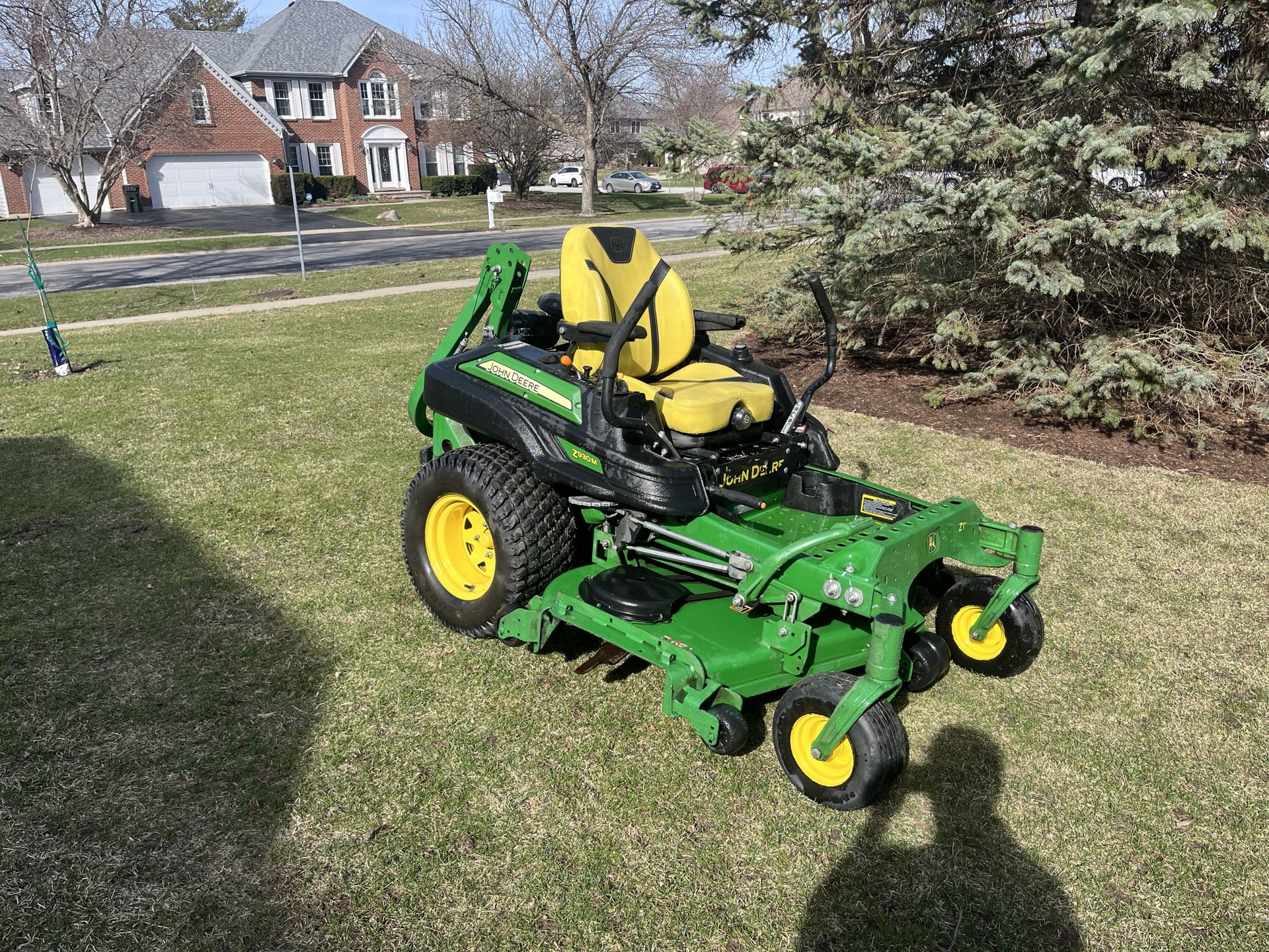 John Deere z930m comercial zero turn lawnmower mower with a 60 in deck ...