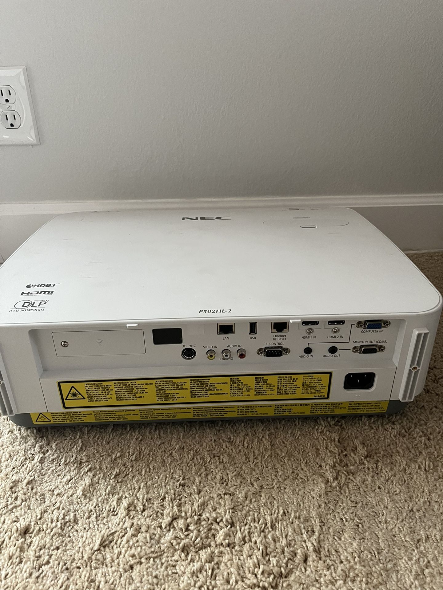 NEC P502HL-2 Laser Projector for Sale in Fullerton, CA - OfferUp