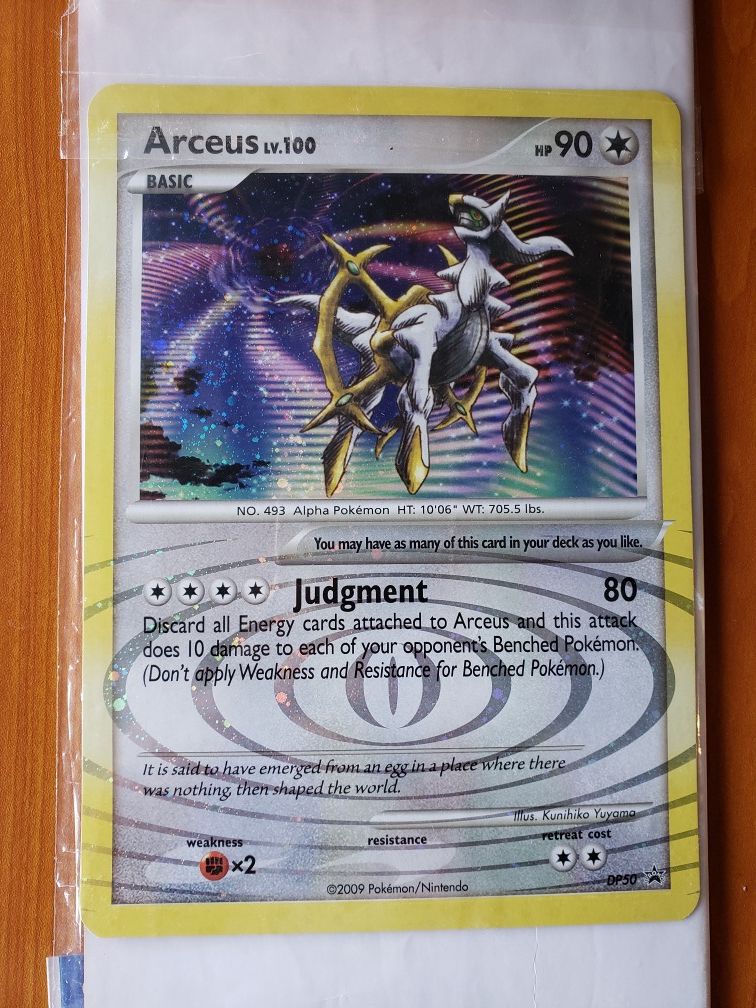 Arceus Level 100 Pokemon Card