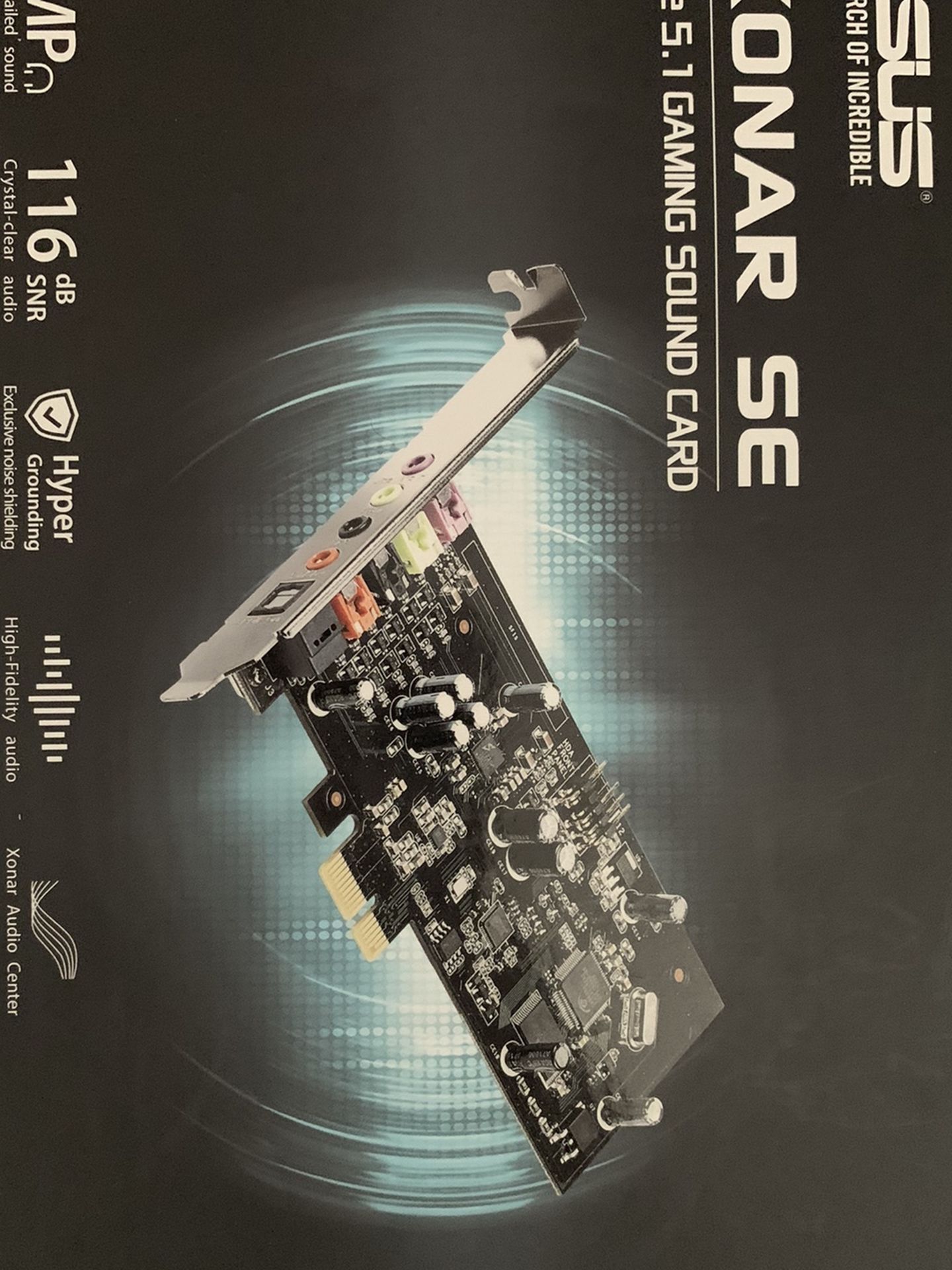 ASUS XONAR SE 5.1 Channel 192kHz/24-bit Hi-Res 116dB SNR PCIe Gaming ...