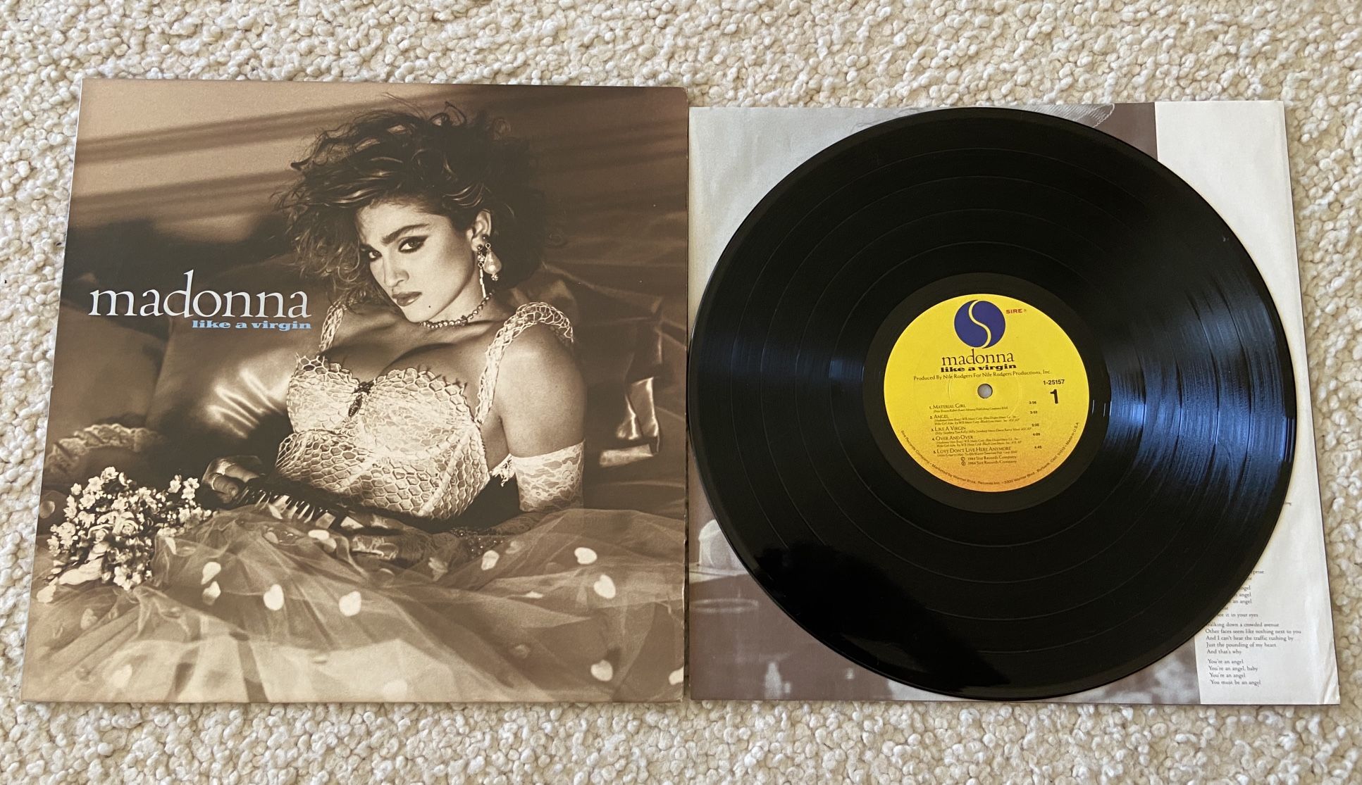 Madonna “Like A Virgin” Vinyl Lp 1984 Sire Records Original Allied Pressing RL Gorgeous Pristine ...