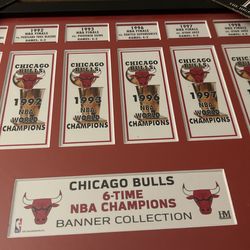 Chicago Bulls Championship Banners