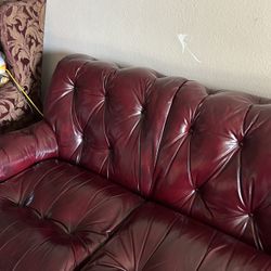 Burgundy Italian Like New Office Couch for Sale in Austin TX OfferUp