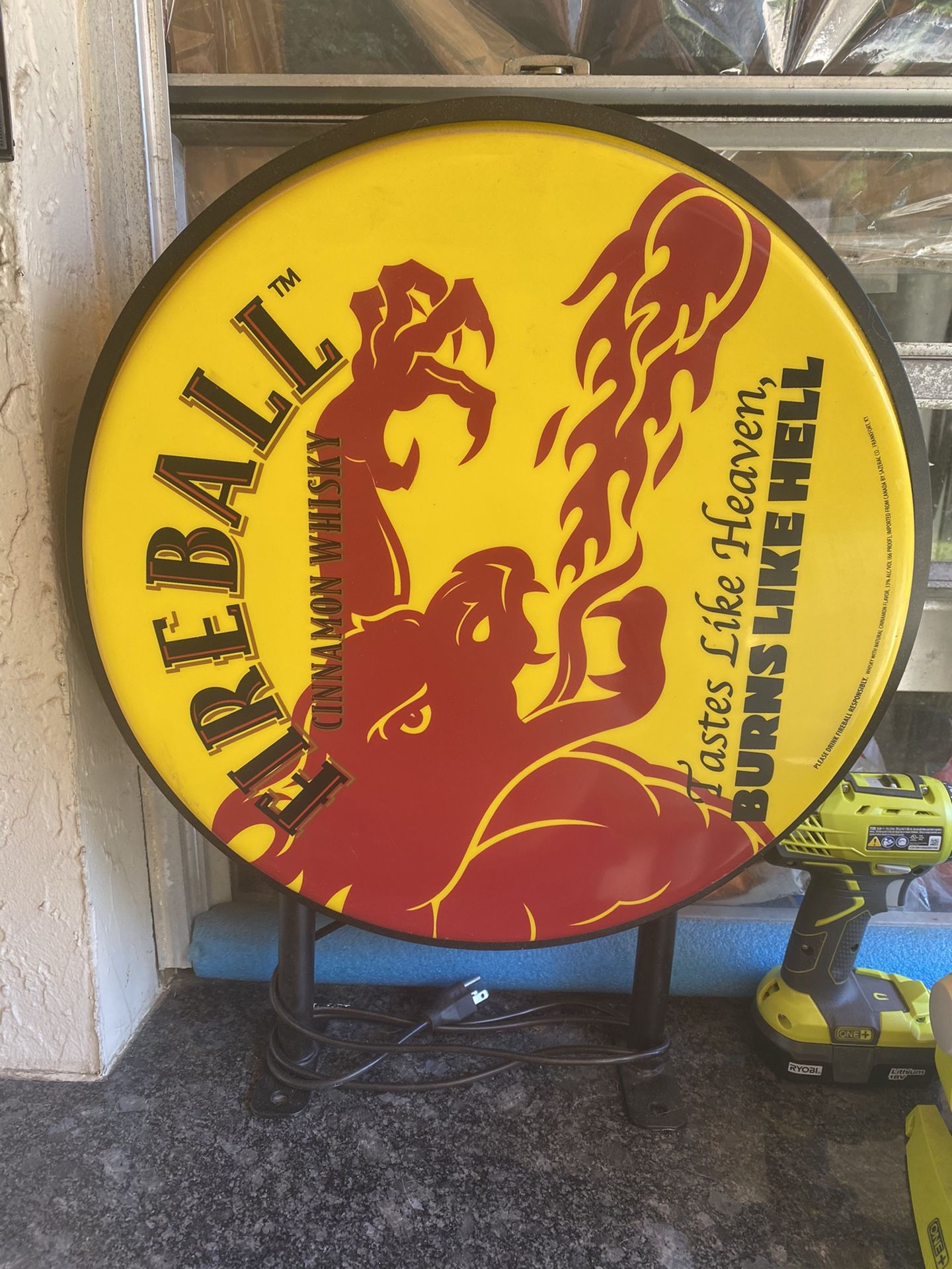 Fireball light up double sided sign. for Sale in Tampa, FL - OfferUp
