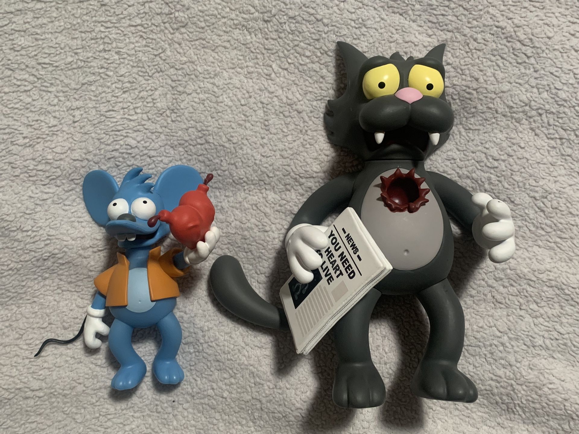 Kid Robot The Simpsons Itchy And Scratchy Rare Collectible Vinyl ...