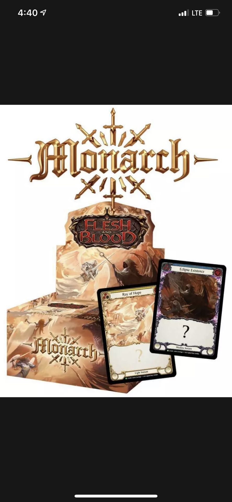 BRAND NEW & SEALED* 🔥Flesh and Blood TCG Monarch Booster BRAND NEW & SEALED* 🔥Flesh and Blood TCG Monarch Booster
