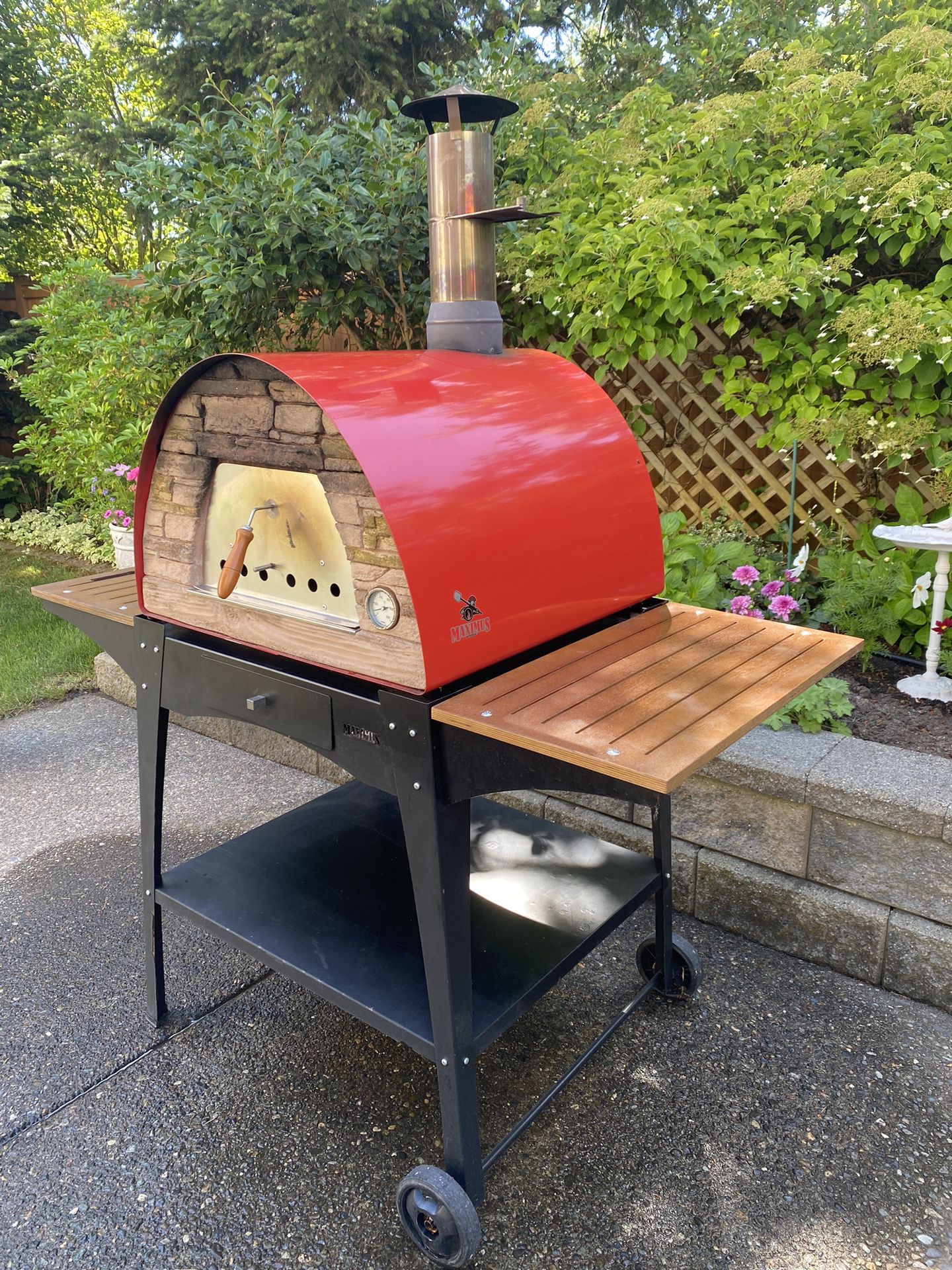Authentic Wood Fire Pizza Oven -Maximus Red for Sale in Kent, WA - OfferUp