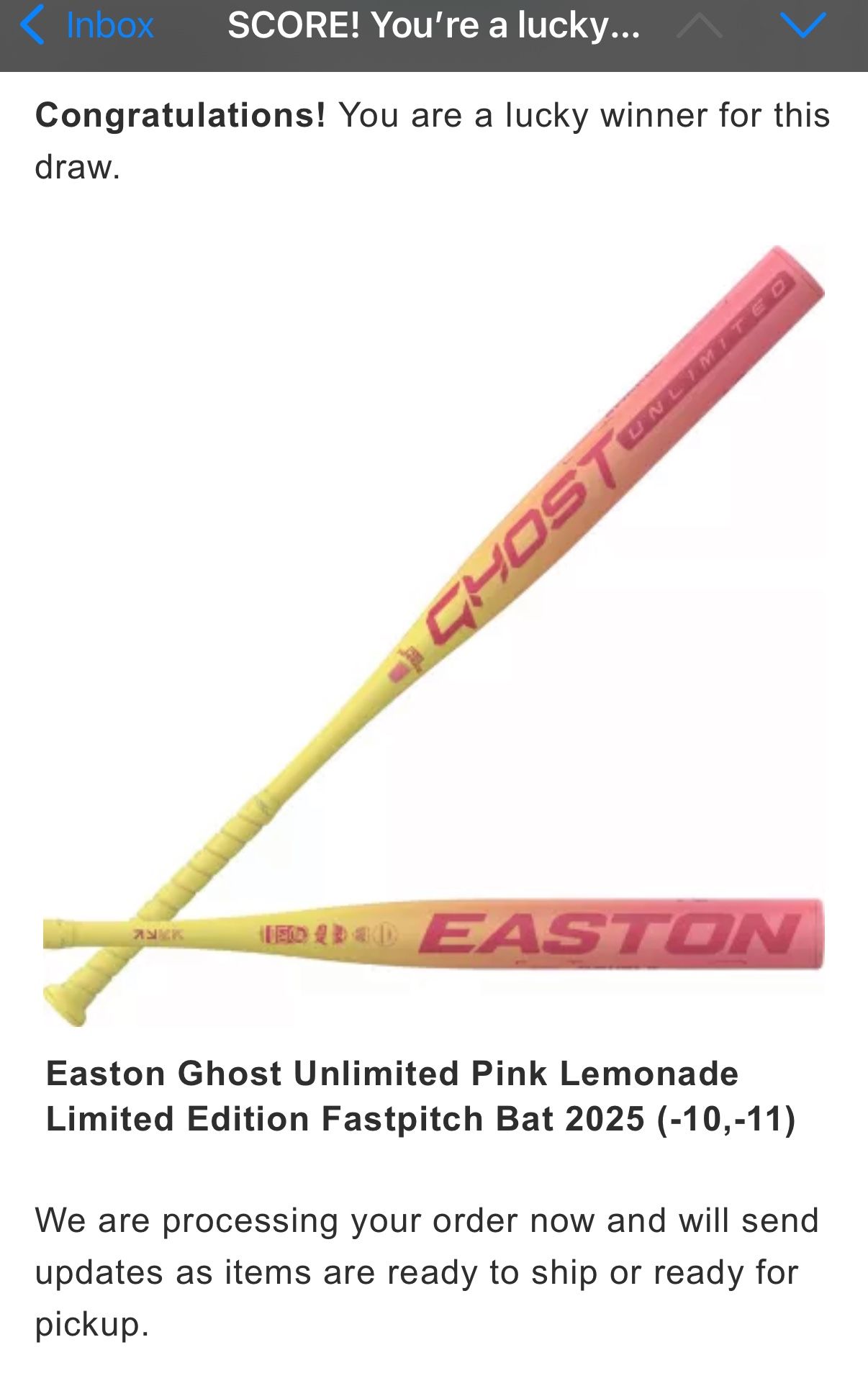 Easton Ghost Unlimited "Pink Lemonade" - Limited - NIW 32/22 for Sale ...