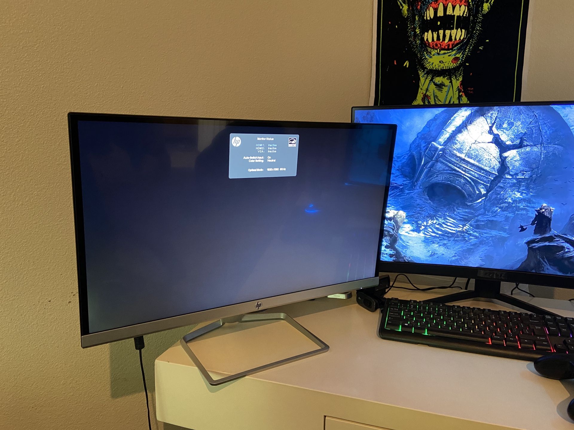 25f hp monitor 75hz for Sale in Fresno, CA - OfferUp