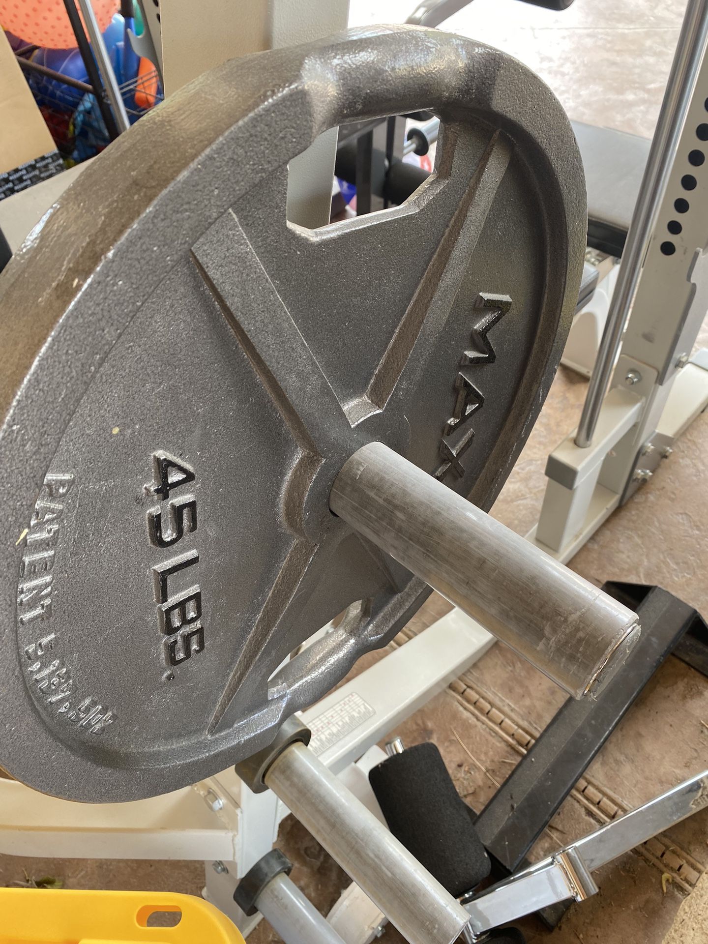 Pair Of Olympic 45 Pound Max Grip Weight Plates $80 for Sale in Las ...
