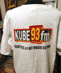 Vintage HIP-HOP Radio KUBE 93 FM Tee-Shirt RETIRED !heartmedia XL ...
