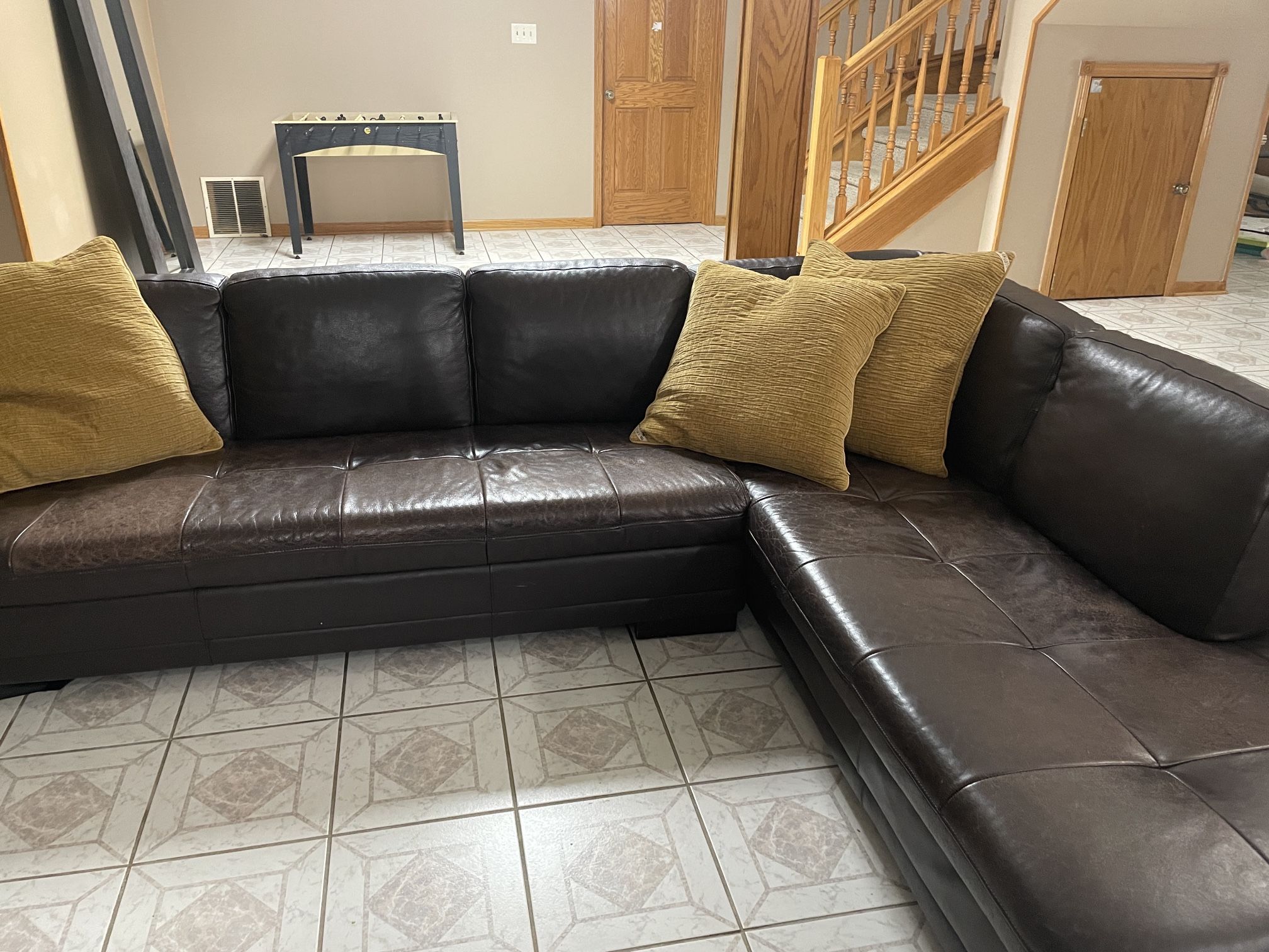 Leather Sectional Sofa for Sale in Lemont, IL - OfferUp