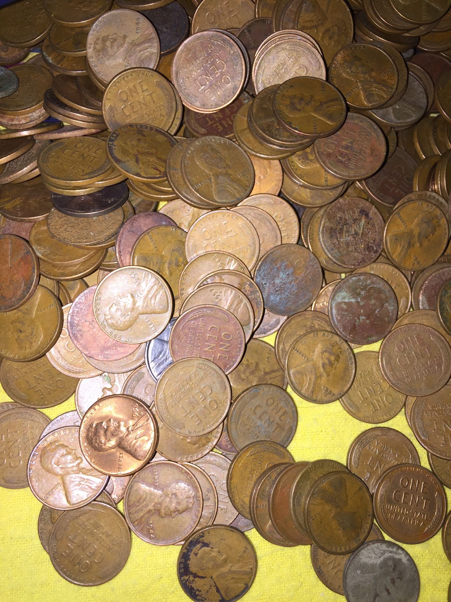Wheat pennies 5,000/2,500 count penny bags (read complete description ...