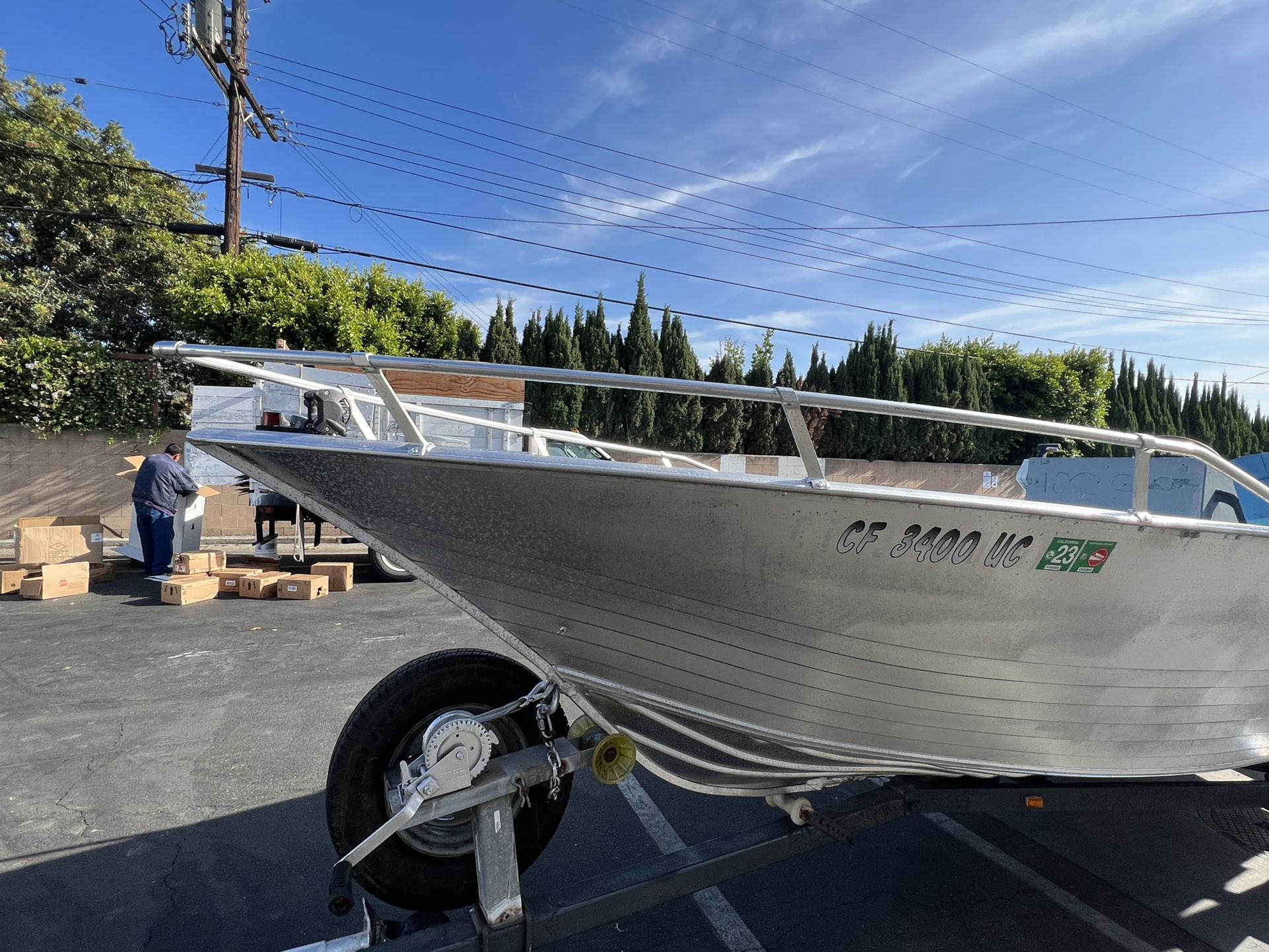 18’ Gregor aluminum boat, In Great Condition. Ready To Fish, Tag is Up ...