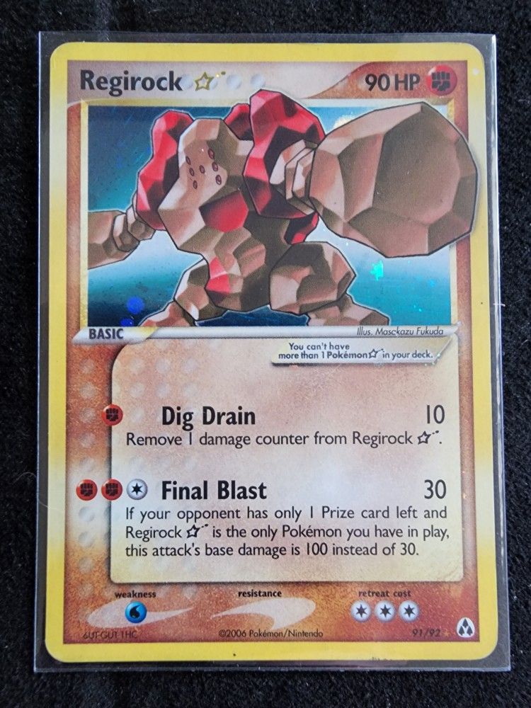 Regirock Pokemon Card