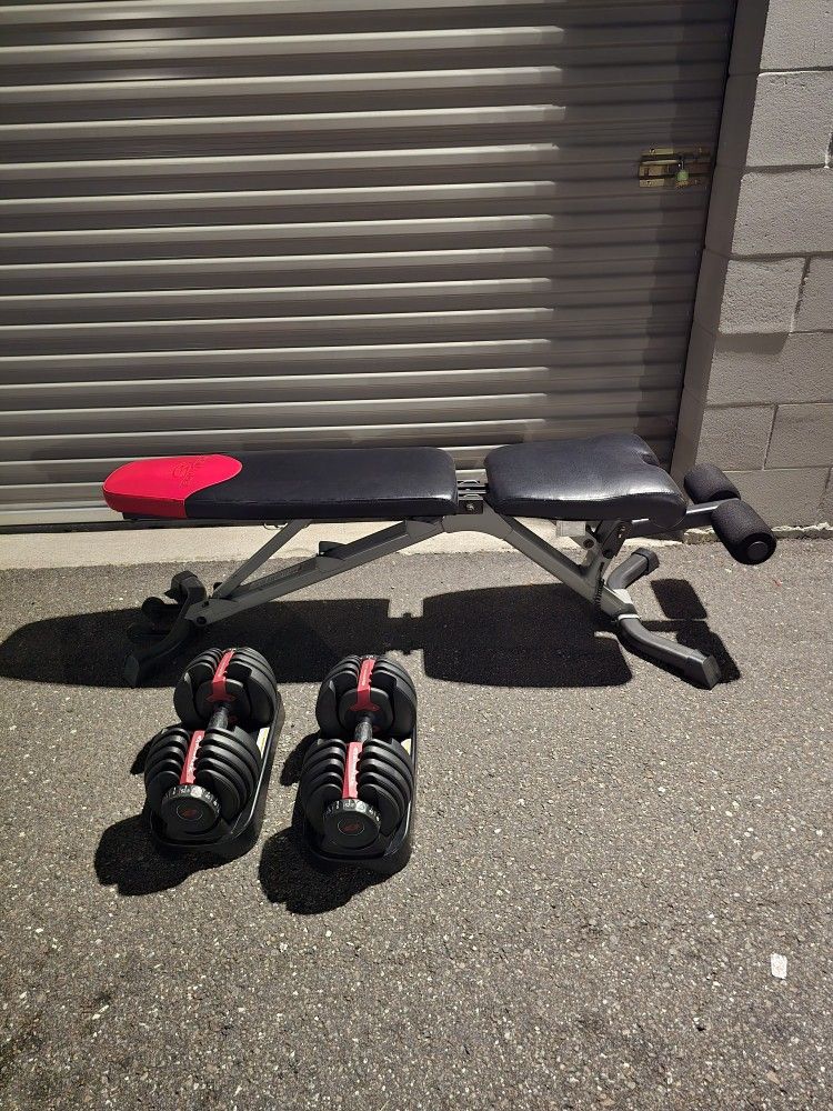 Weight Bowflex Dumbbells & Bench for Sale in Orlando, FL - OfferUp