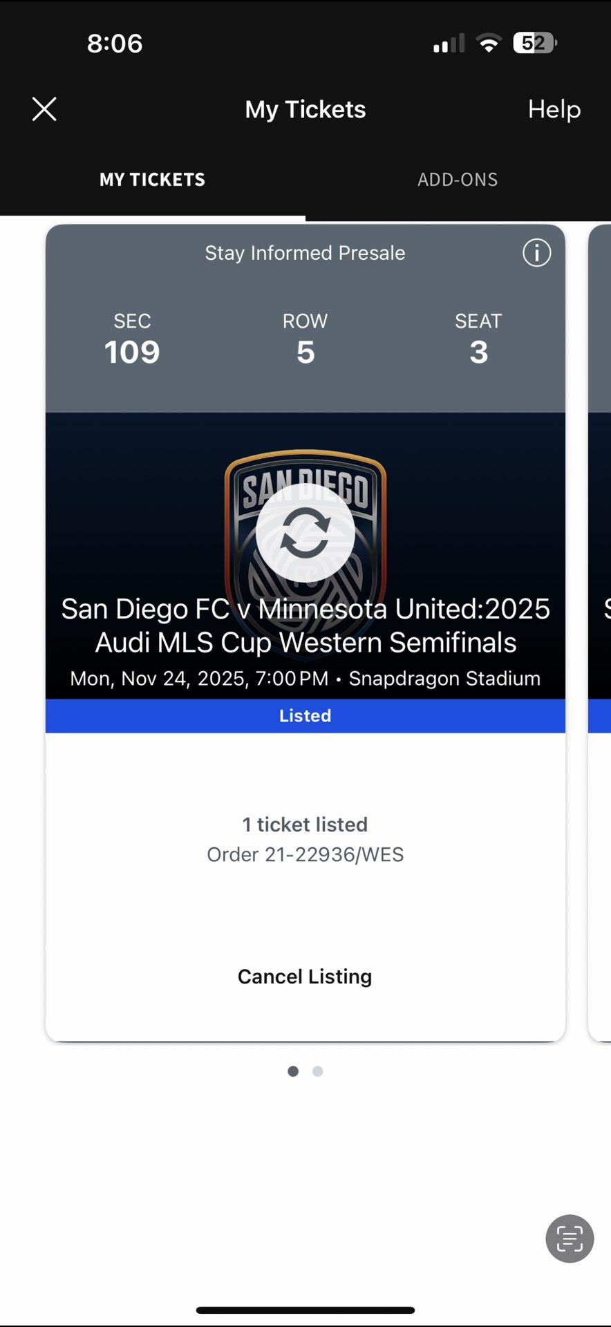 San Diego FC Playoff Tickets for Sale in San Diego, CA - OfferUp