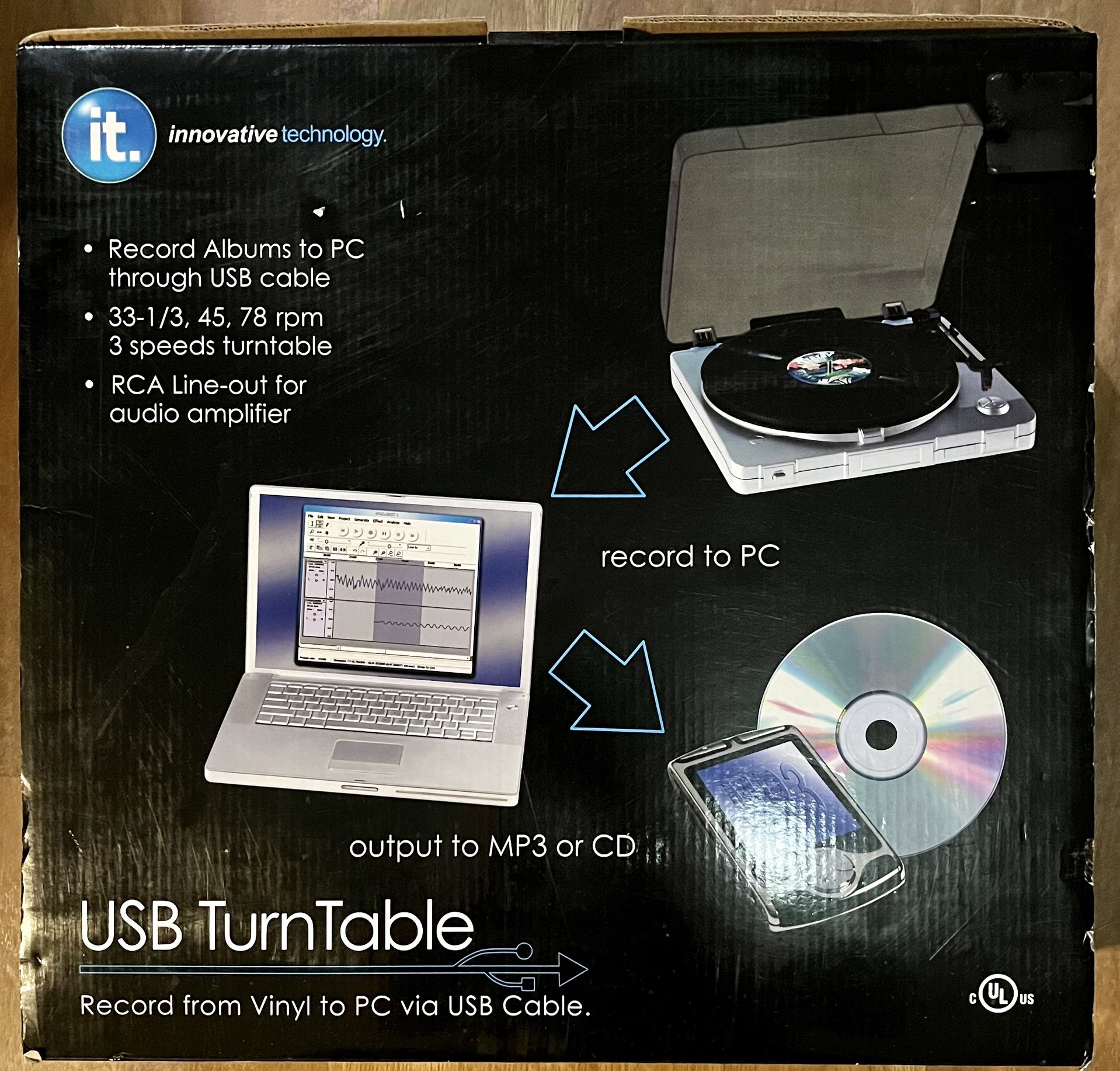 NEW Innovative Technology ITUT-201 USB Turntable for Sale in Bellingham ...