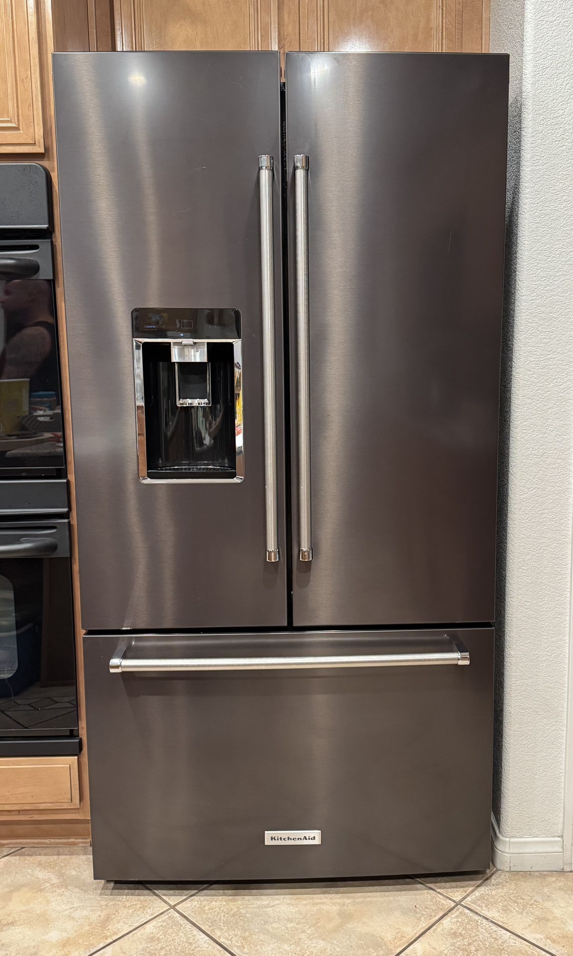 KitchenAid Counter Depth Platinum Interior BLACK STAINLESS for Sale in ...