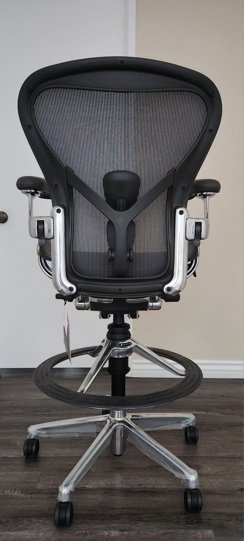 BRAND NEW HERMAN MILLER AERON STOOL W ALUMINUM BASE POSTURE-FIT SL ...