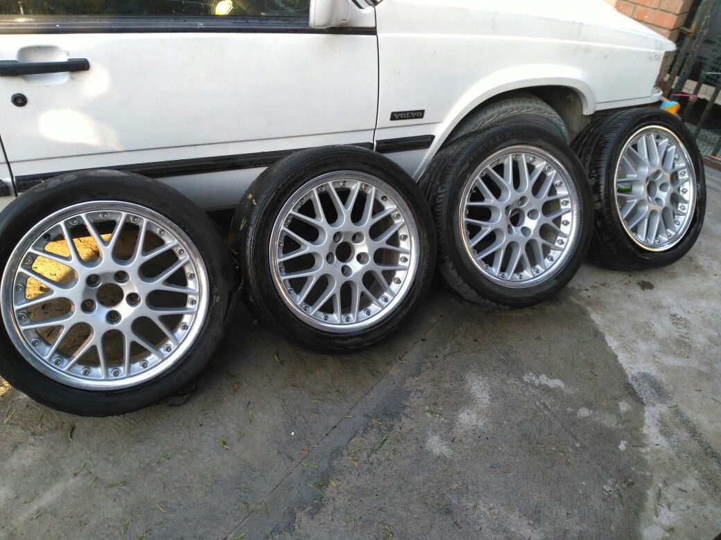 Volvo Propus C 17 BBS originals redrilled to VW 5x112 for Sale in San ...
