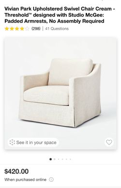 Threshold swivel chair store