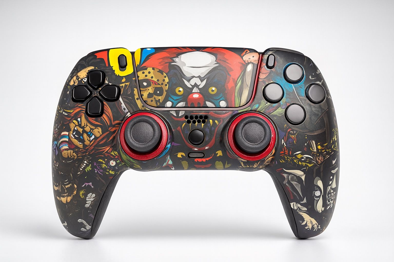 Custom PS5 Controller *Scary theme* W/TMR AnalogSticks & MouseClick ...