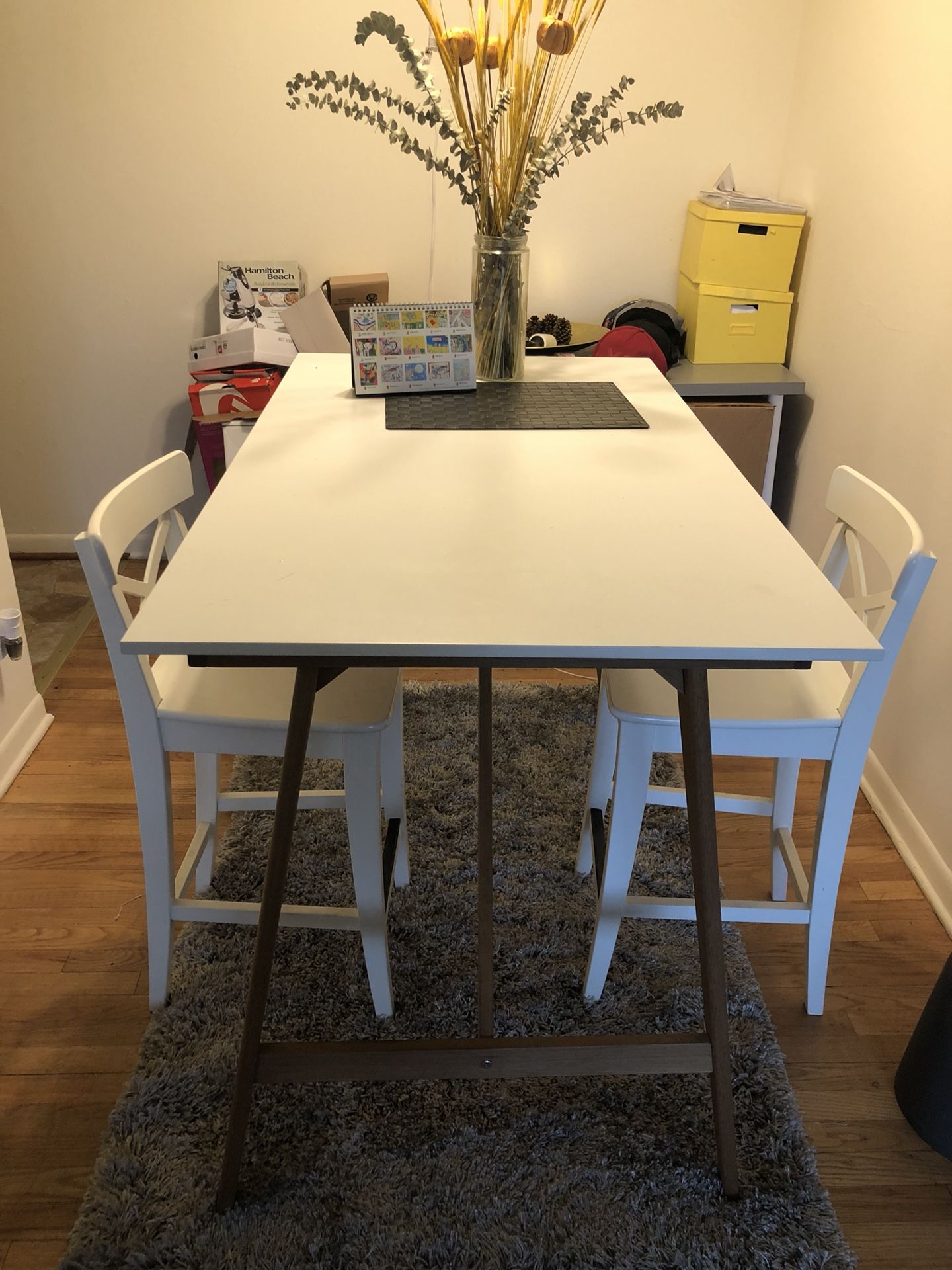 IKEA Fanbyn table+2 bar stools for Sale in Chicago, IL - OfferUp