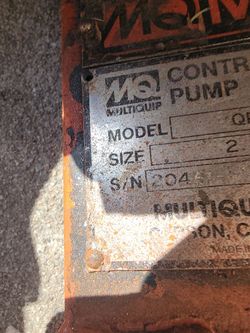 Multiquip contractor pump for Sale in San Bernardino, CA - OfferUp